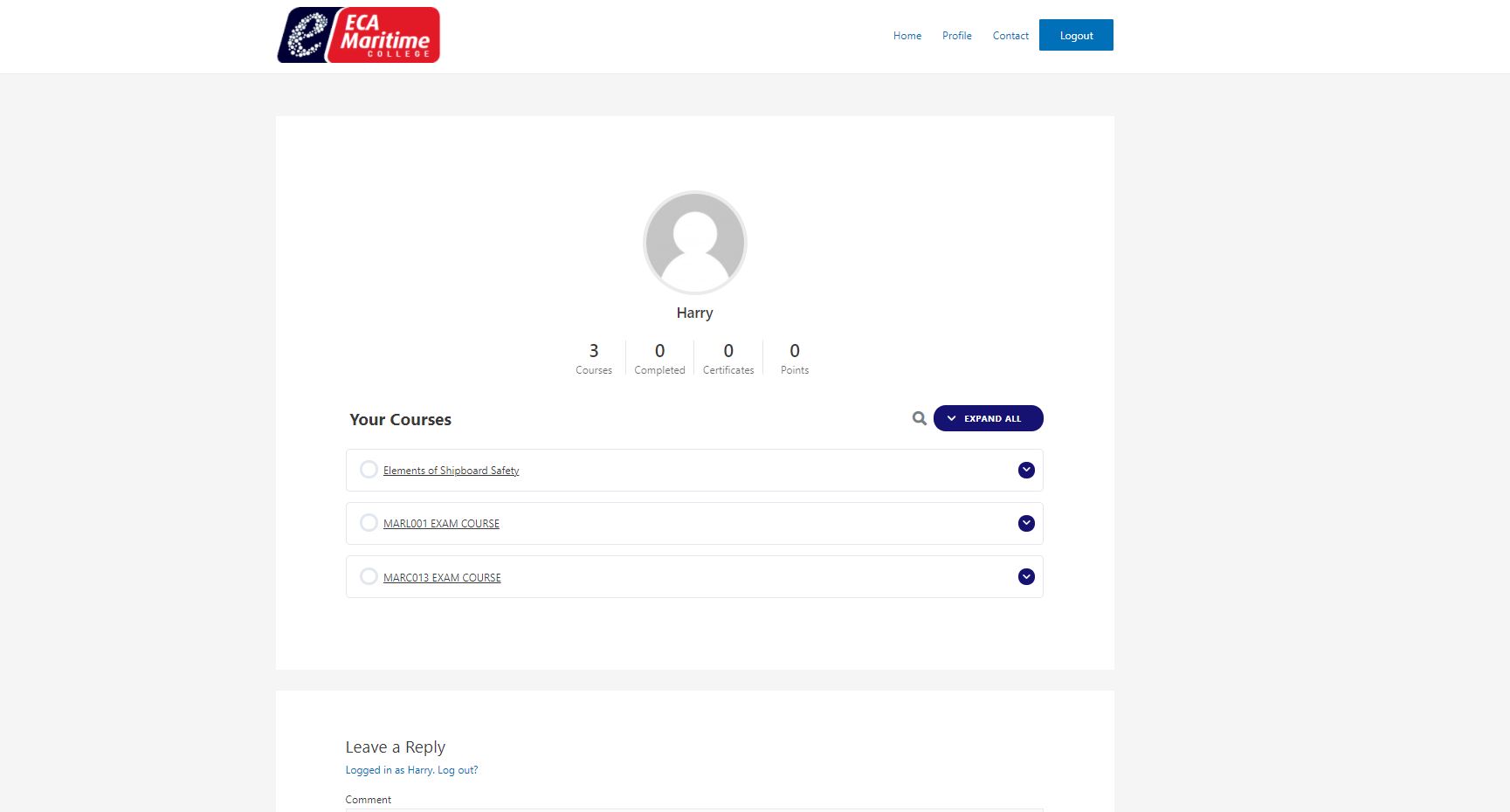Introduction to LMS – e-Campus Australia Maritime College